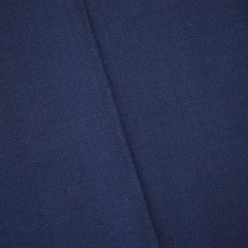 Dark Navy Blue Tropical Wool Blend Shirting - APS00813 | Fashion Fabrics